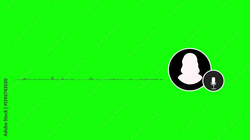 Virtual woman character interview voice animation voice recording and ...