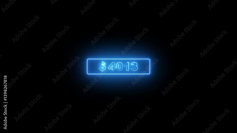 8K dollar counter animation. 8K counting animation. Counting money and ...