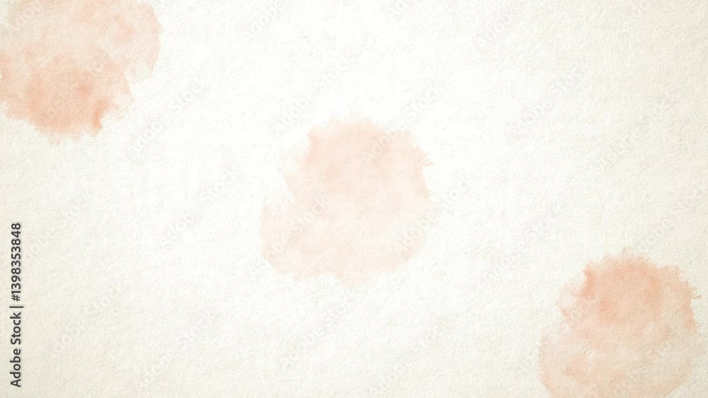 2D background animation on paper texture with ink splash . 4K footage ...