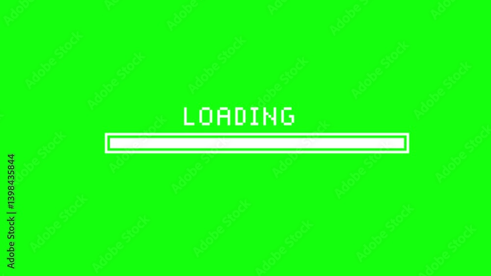 Pixel Art Loading Screen, loading screen for games, green screen ...