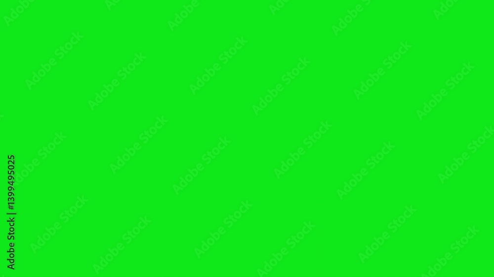 Cross Animation Wrong Symbol Animation. Green Screen Background. 4K ...