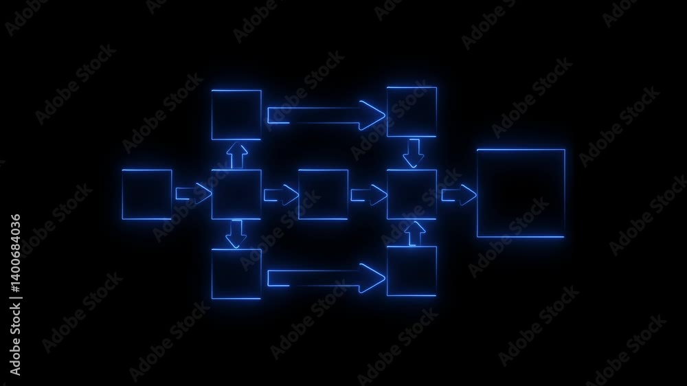 businessman show diagram algorithm flow, organigram, and hierarchy ...