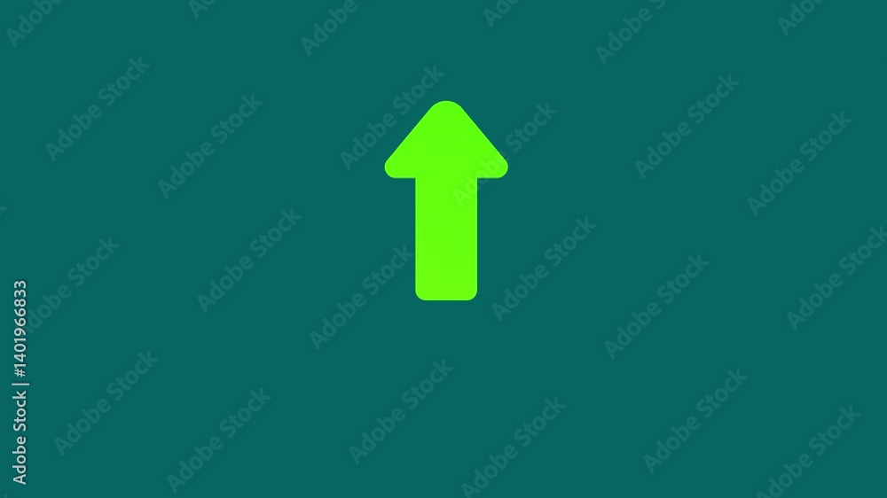 arrow bouncing slide to up. arrow pointing upwards. Animated arrow icon ...