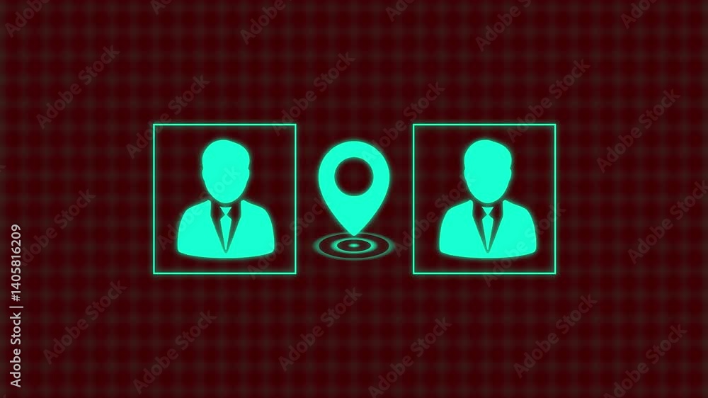 Map pin icon, gps pointer. white glow location route gps position GPS ...