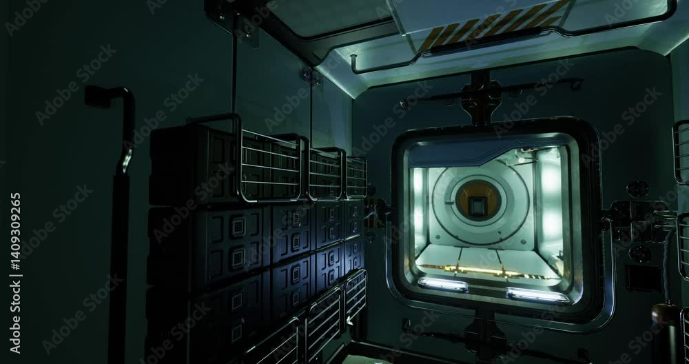 An advanced habitat module designed for space exploration showcases ...
