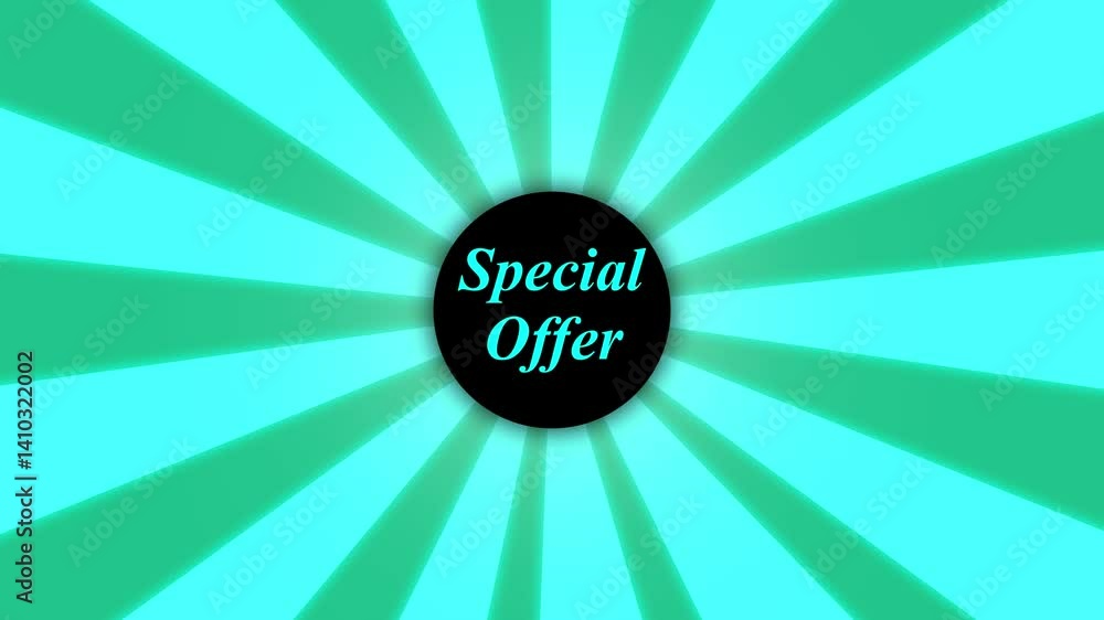 Special offer comic font animation , Motion Graphics animation white ...