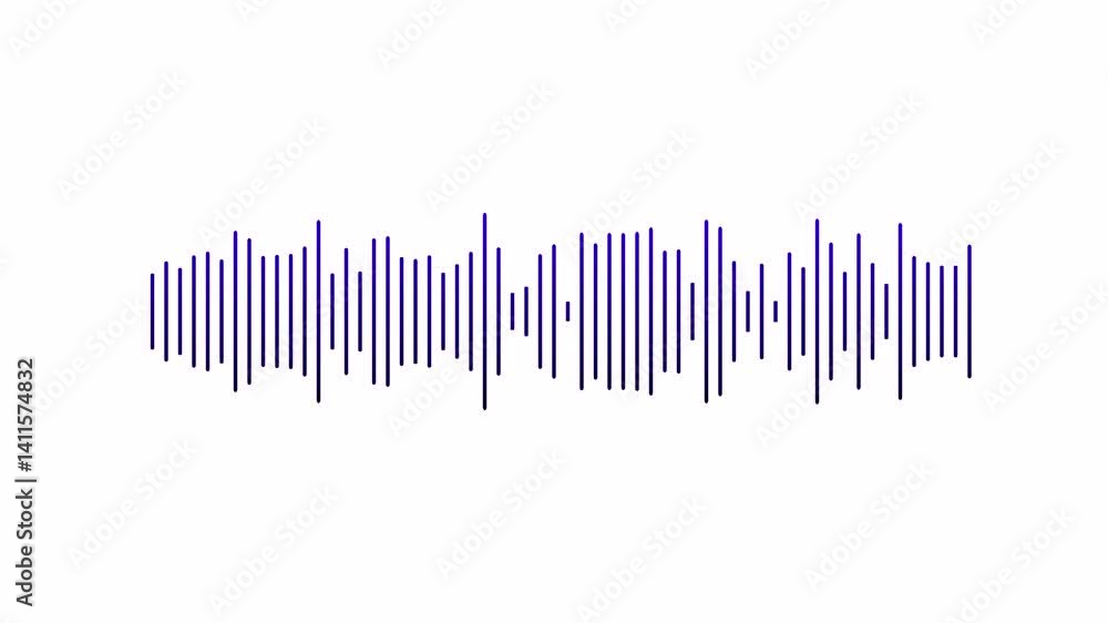 Sound Wave Animated audio waveform spectrum animation, Visualization ...
