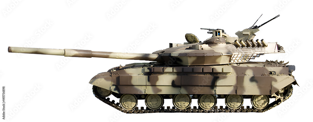Poster A variant of the modernization of the T-64 tank, known as the T ...