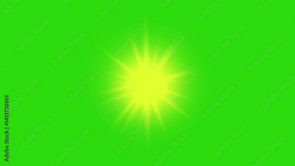 Lens Flare Chroma Key Green Screen. Optical Lens flare Green Screen ...