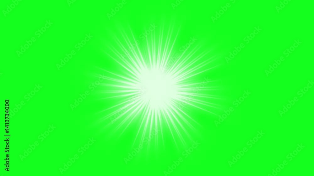 Lens Flare Chroma Key Green Screen. Optical Lens flare Green Screen ...
