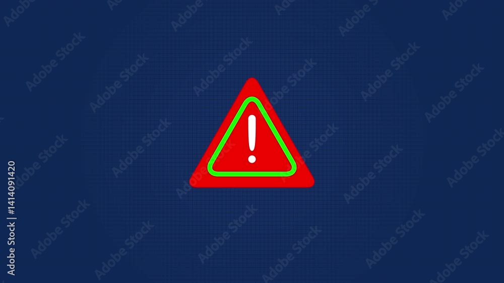 Triangle warning sign exclamation mark animated danger warning sign ...