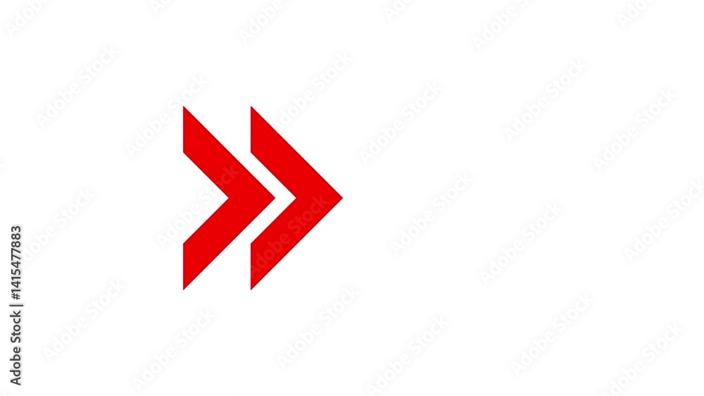 Right direction arrow loading animation. Arrows animation . loading ...