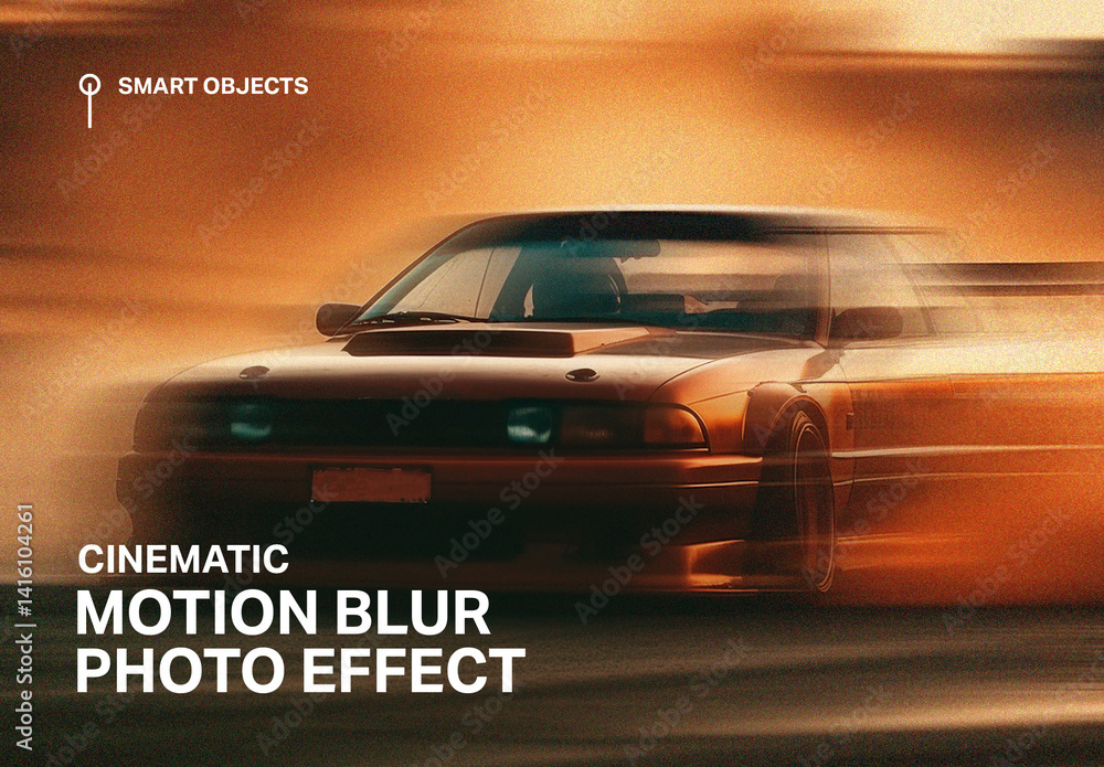 Cinematic Motion Blur Photo Effect for Dynamic Scenes Stock Template ...