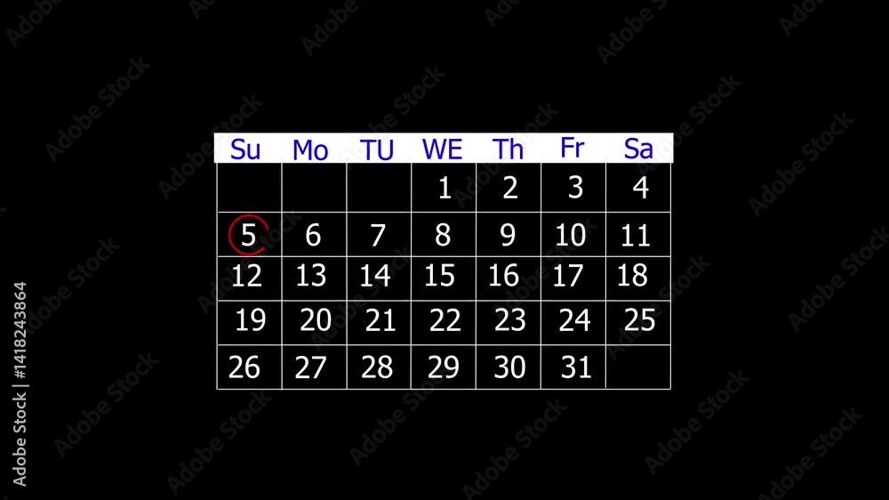 Time management concept. Highlight appointment reminders and meeting ...