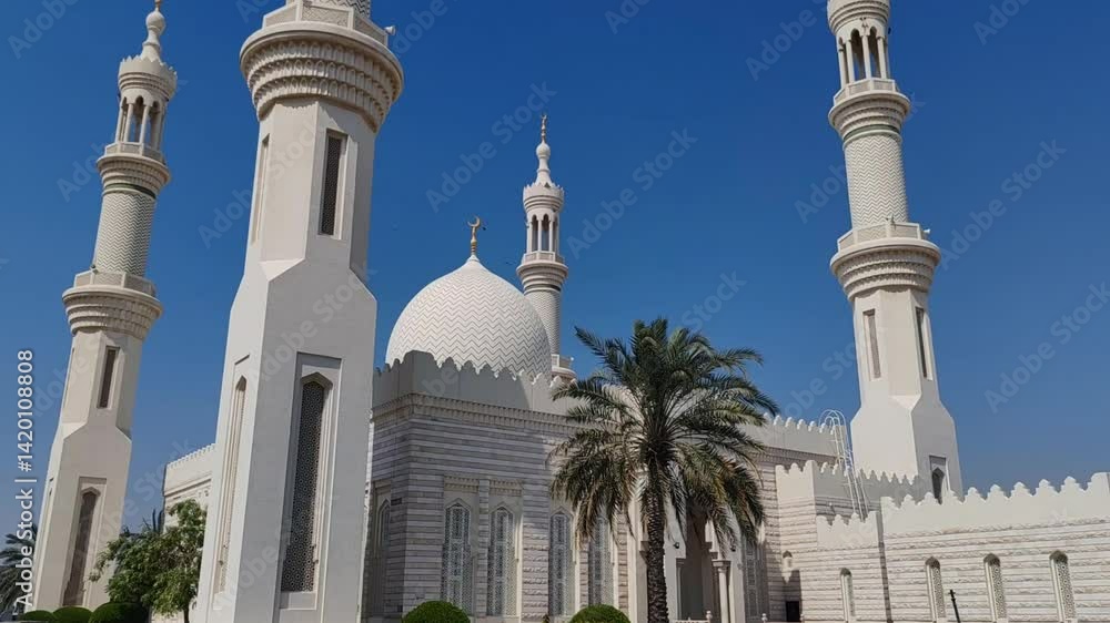Beautiful Landscape mosque, Islamic background Mosque, Minaret of ...