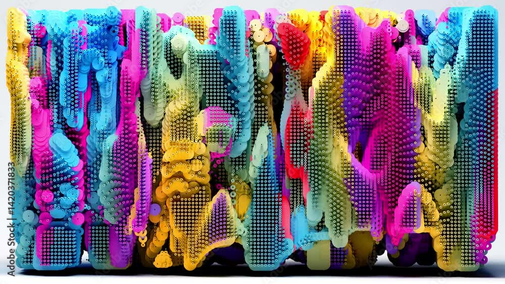 3d render abstract video 3d background wallpaper with surreal ...