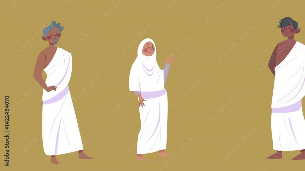 Pilgrims performing hajj, the annual islamic pilgrimage to mecca Stock ...