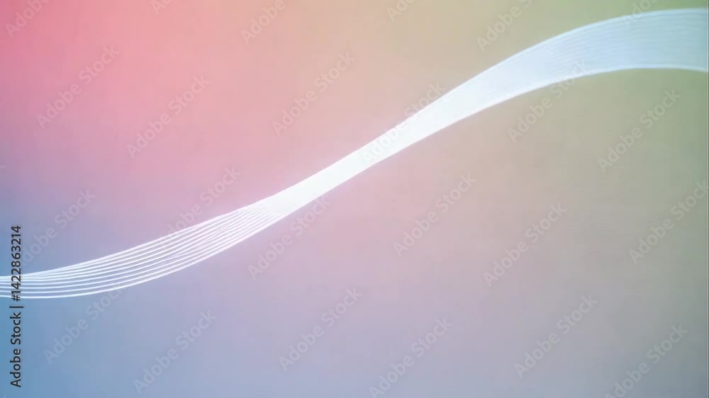 Minimal Wave Line Background Loop – Smooth Animated Lines on Soft ...