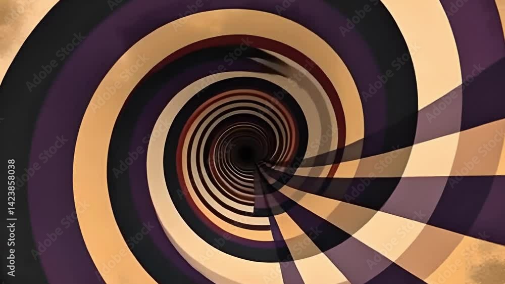 animated vector spiral, retro spiral background, 2D sunburst animation ...