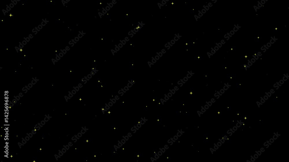 twinkle stars animation with black screen. Twinkling stars animation, stars and starry night sky ...