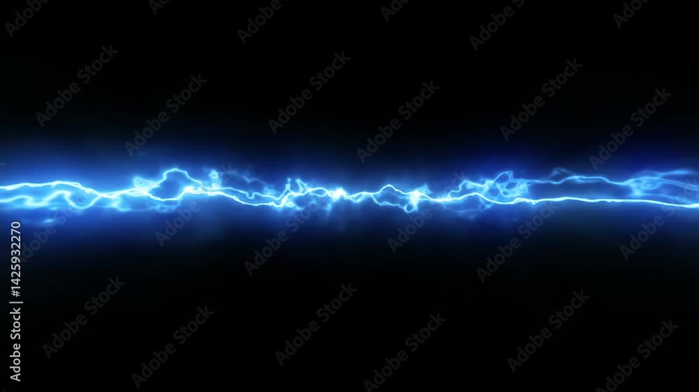 Powerful Kinetic Electric Light Fx Loop/ 4k animation of a dynamic ...