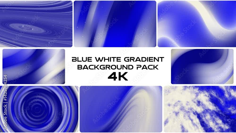 Blue white gradient background in 4K, smooth and calming perfect for ...