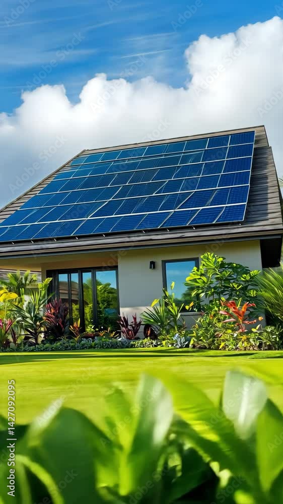 Smart Eco rooftop passive AI solar Save the planet earth in Net zero ...