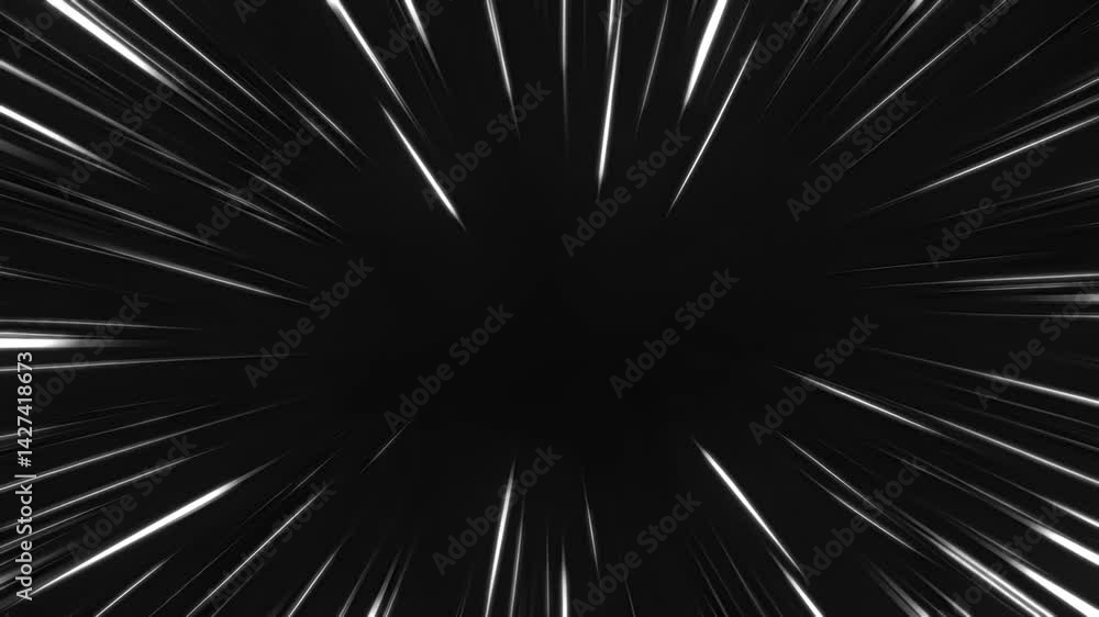 cartoons zoom speed line with transparent background. Animation Loop ...