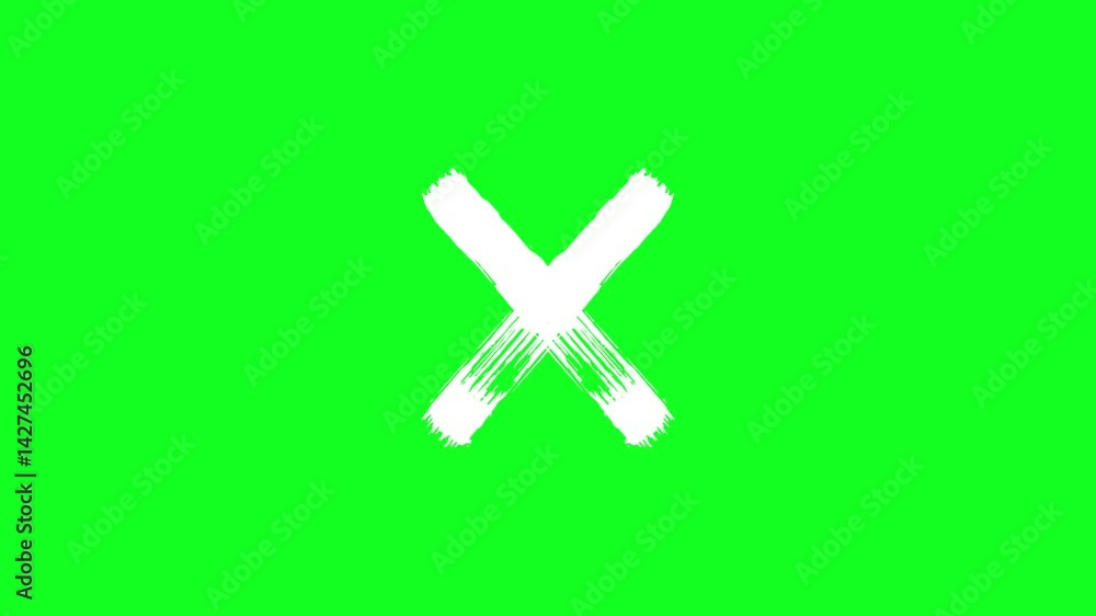 Red cross mark symbol animation. cross icon animation. Red cross mark ...