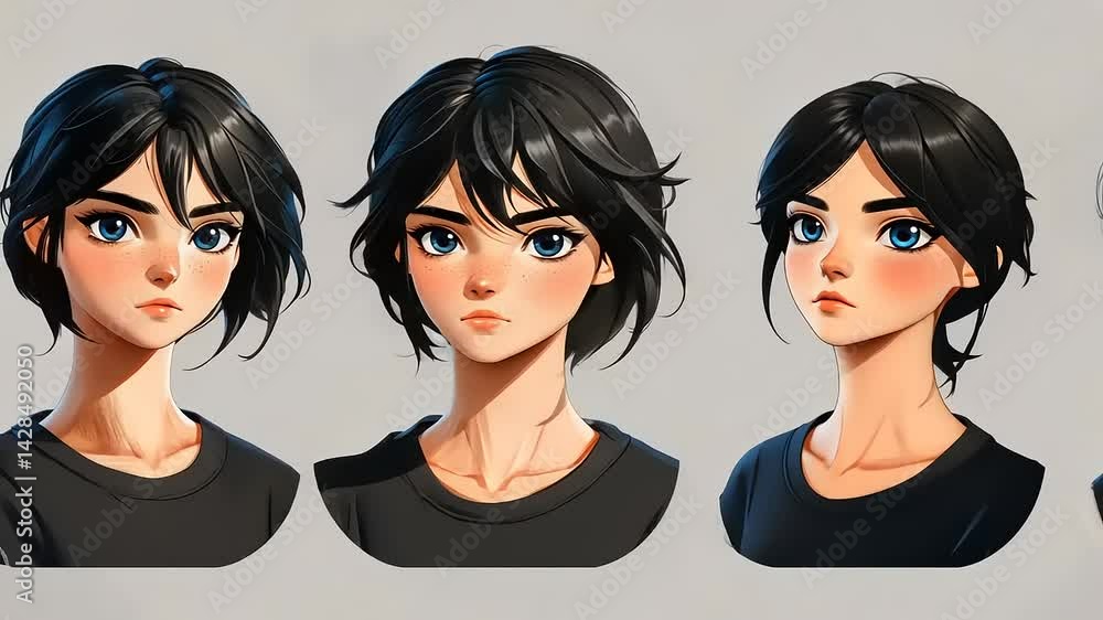 Animated Character Design Process: A Comprehensive Turnaround of a ...