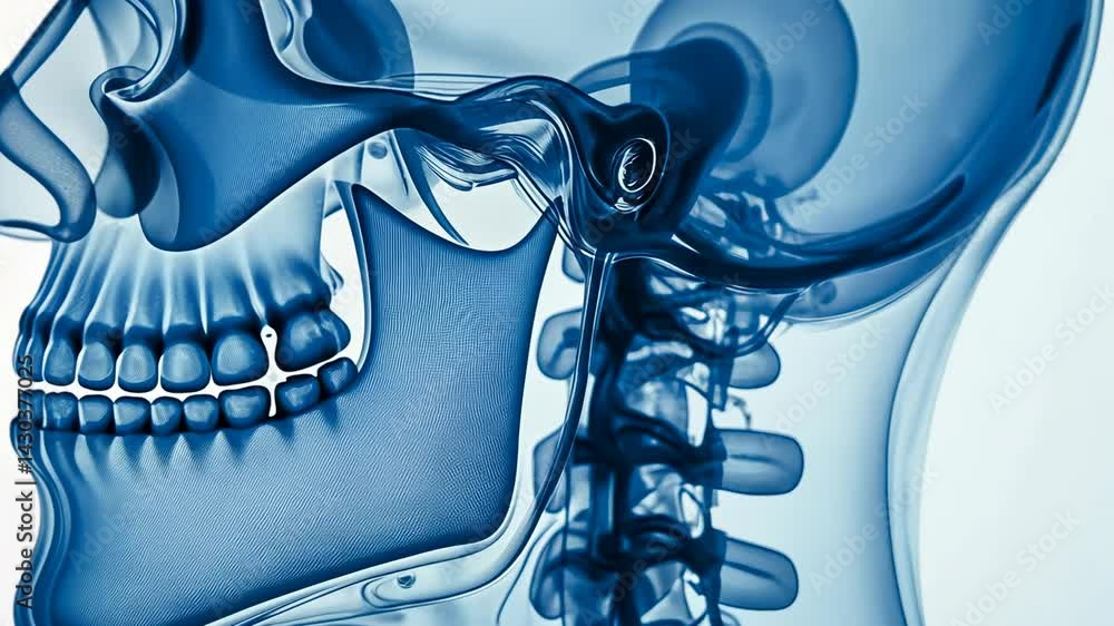 X-ray dental, tooth imaging, jaw structure. Radiographic diagnostics ...