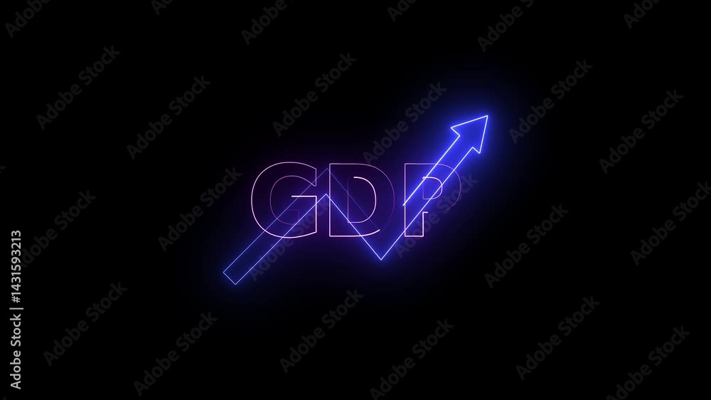 GDP Growth concept. domestic financial growth charts, global economy ...