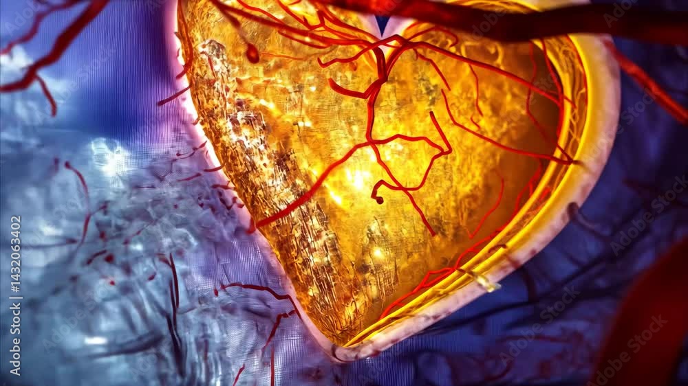 Heart monitor visualization showcasing an ECG representation in vibrant ...