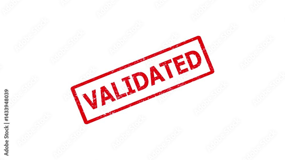 Validated Stamp animation on a transparent background, Validated stamp ...