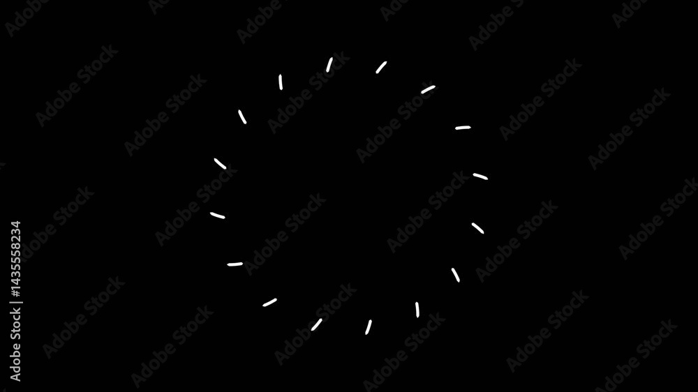 Zig zag Highlight bursting Circle Line 2d Fx line Motion Graphics ...