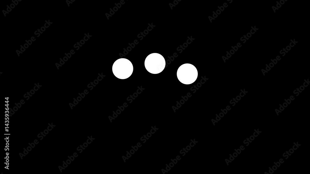 Typing loading dots on transparent background with alpha channel ...