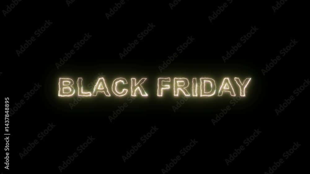 Black friday neon textures banner for live streams on black transparent ...