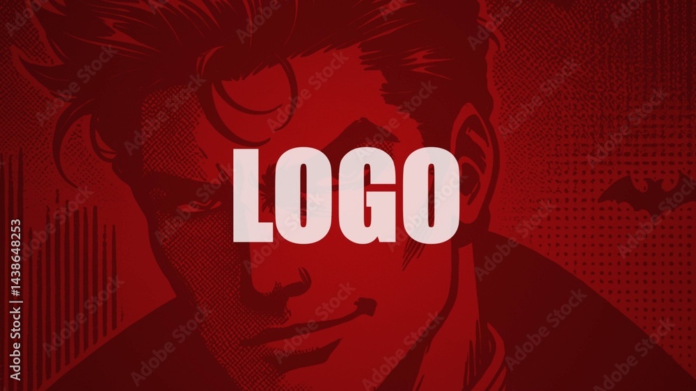 Superhero Comic Cartoon Flashing Logo Reveal & Title Intro Stock ...