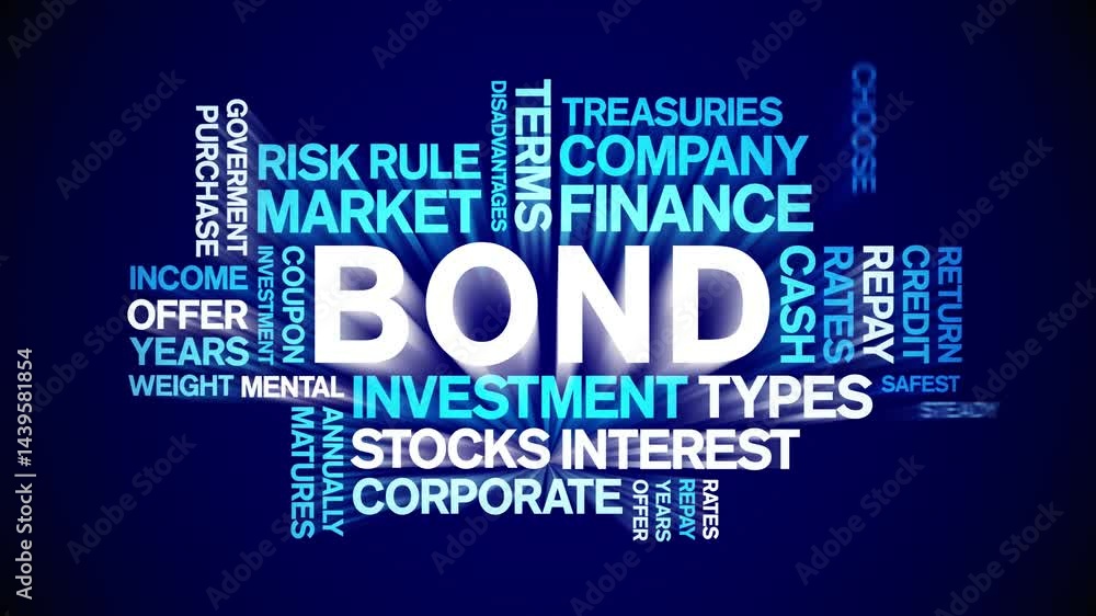 Bond animated word cloud;text design animation tag kinetic typography ...