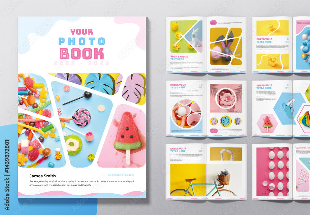 Creative Photo Book Template Layout Stock Template | Adobe Stock