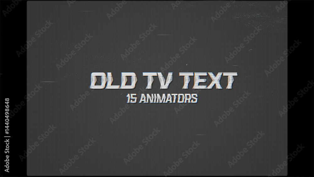 Old TV Text Reveal Animations - Modular, Responsive, Single Clip Titles ...