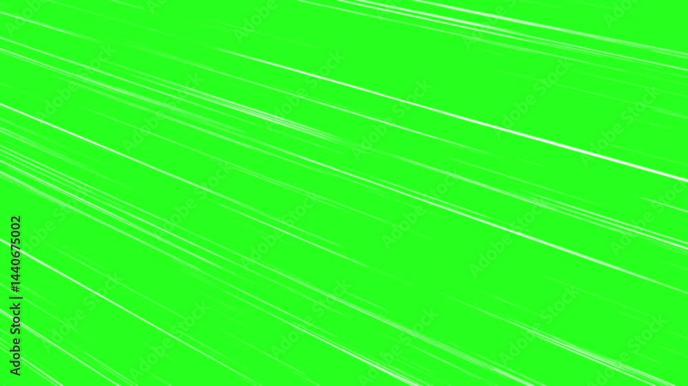 Animation of anime speed line, 4k resolution, with Green background ...