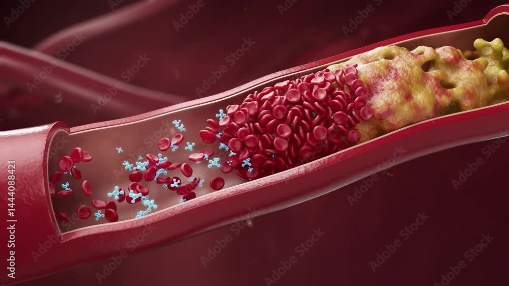Drug molecules remove blood clots in blood vessels, unclog blood ...