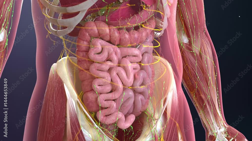3D Animation of human anatomy Animation.Model displays whole structure ...