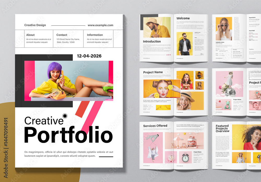 Creative Portfolio Template Layout Stock Template | Adobe Stock