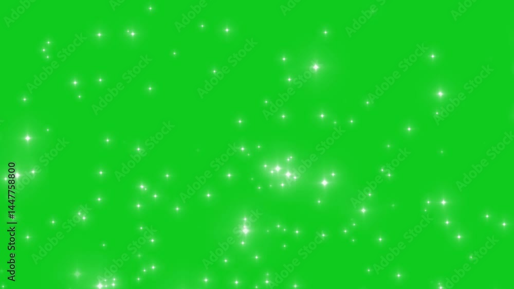 Shimmering glitter sparkle effect on green screen, sparkle particles ...
