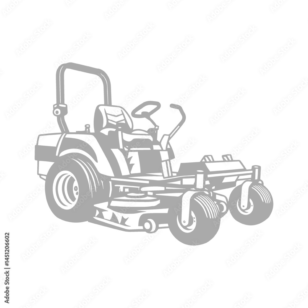 Zero Turn Lawnmower Clipart
