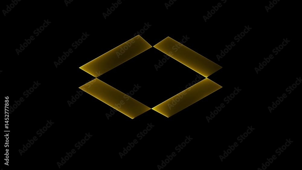 A stylized golden logo featuring interlocking window computing file ...