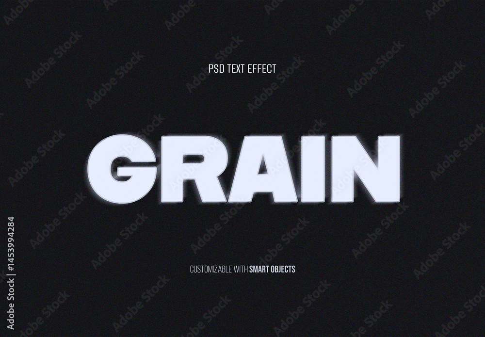 Dissolving Grain Text Effect Stock Template | Adobe Stock