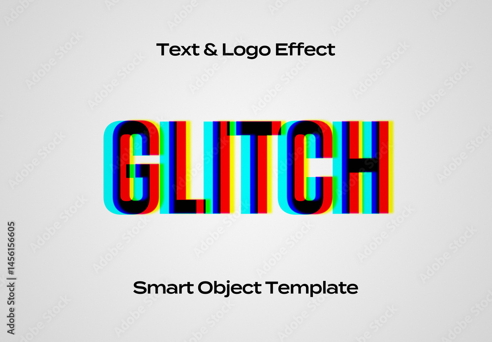 Screen Monitor TV VHS Display Text Logo Style Effect Mockup Logotype ...